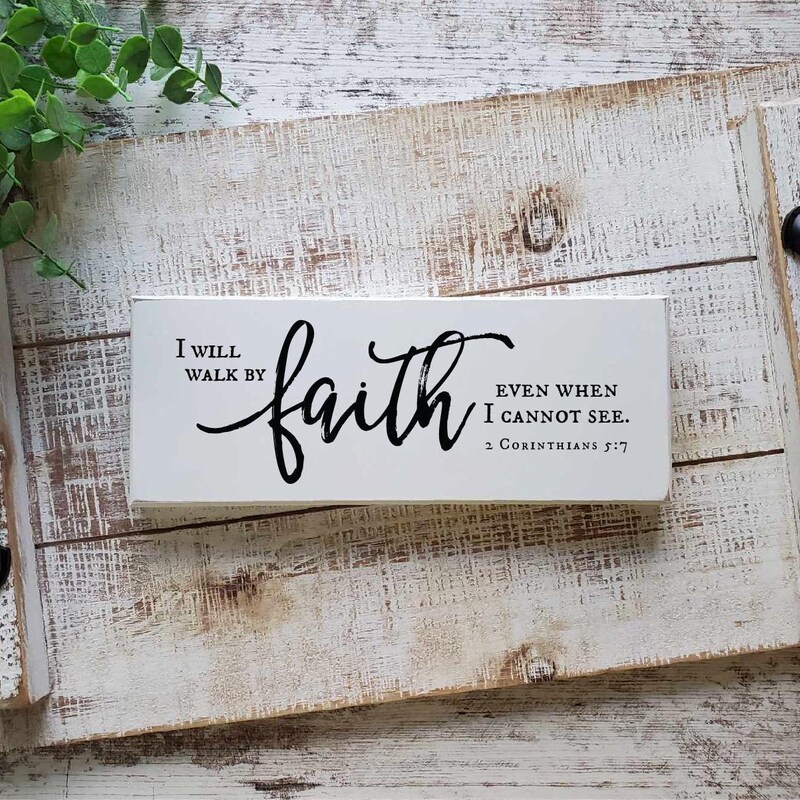 I Will Walk by Faith - Etsy