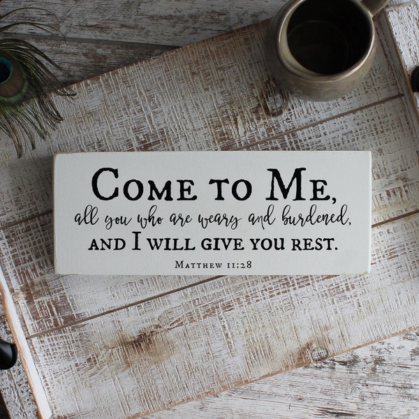 Matthew 11 28 - Etsy