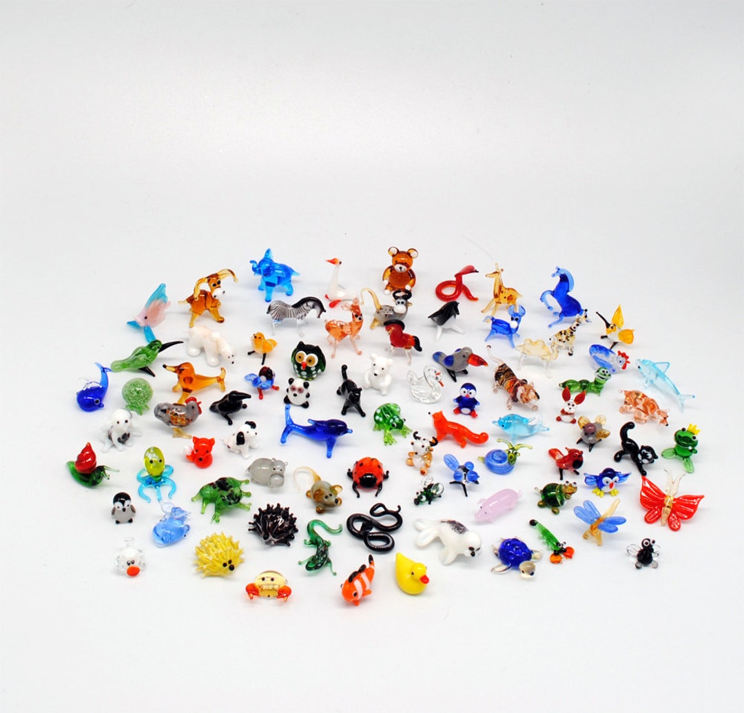 6 Miniature Animals - Etsy