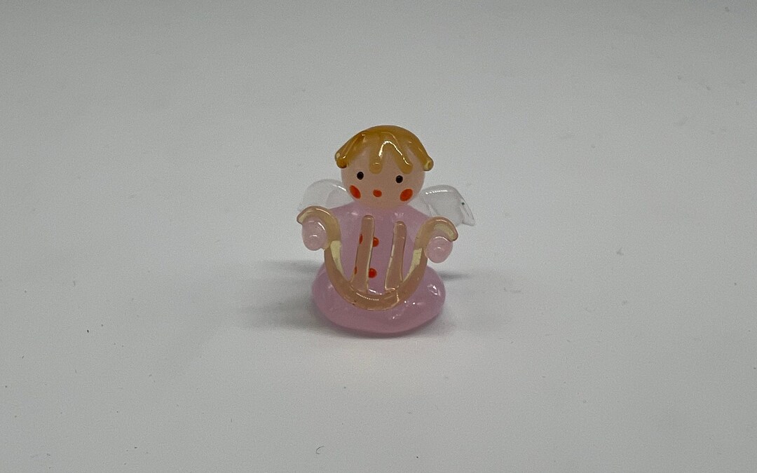 Miniature Angel With Harp - Etsy