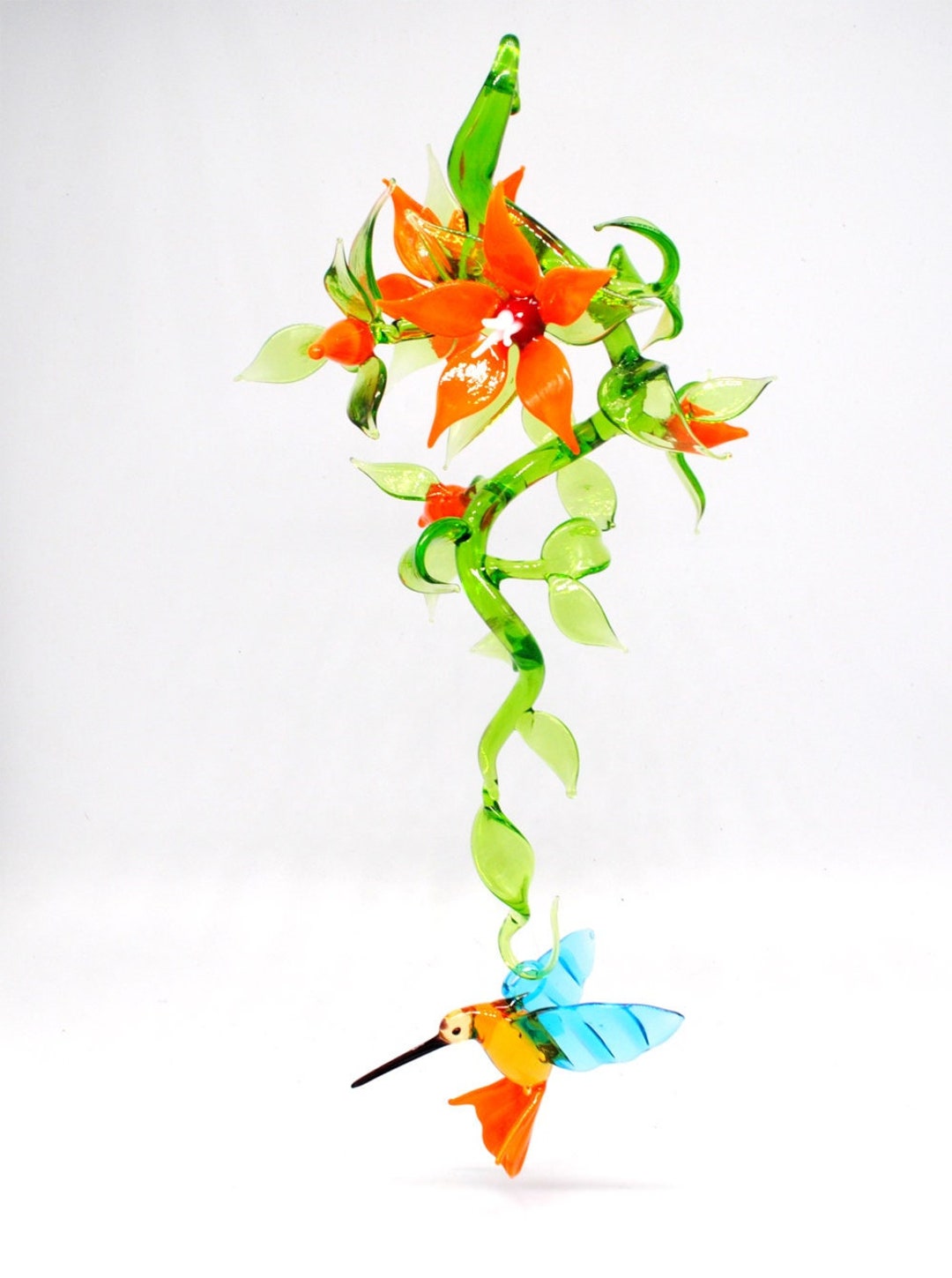 Hummingbird Simone With Flower Arrangement - Etsy