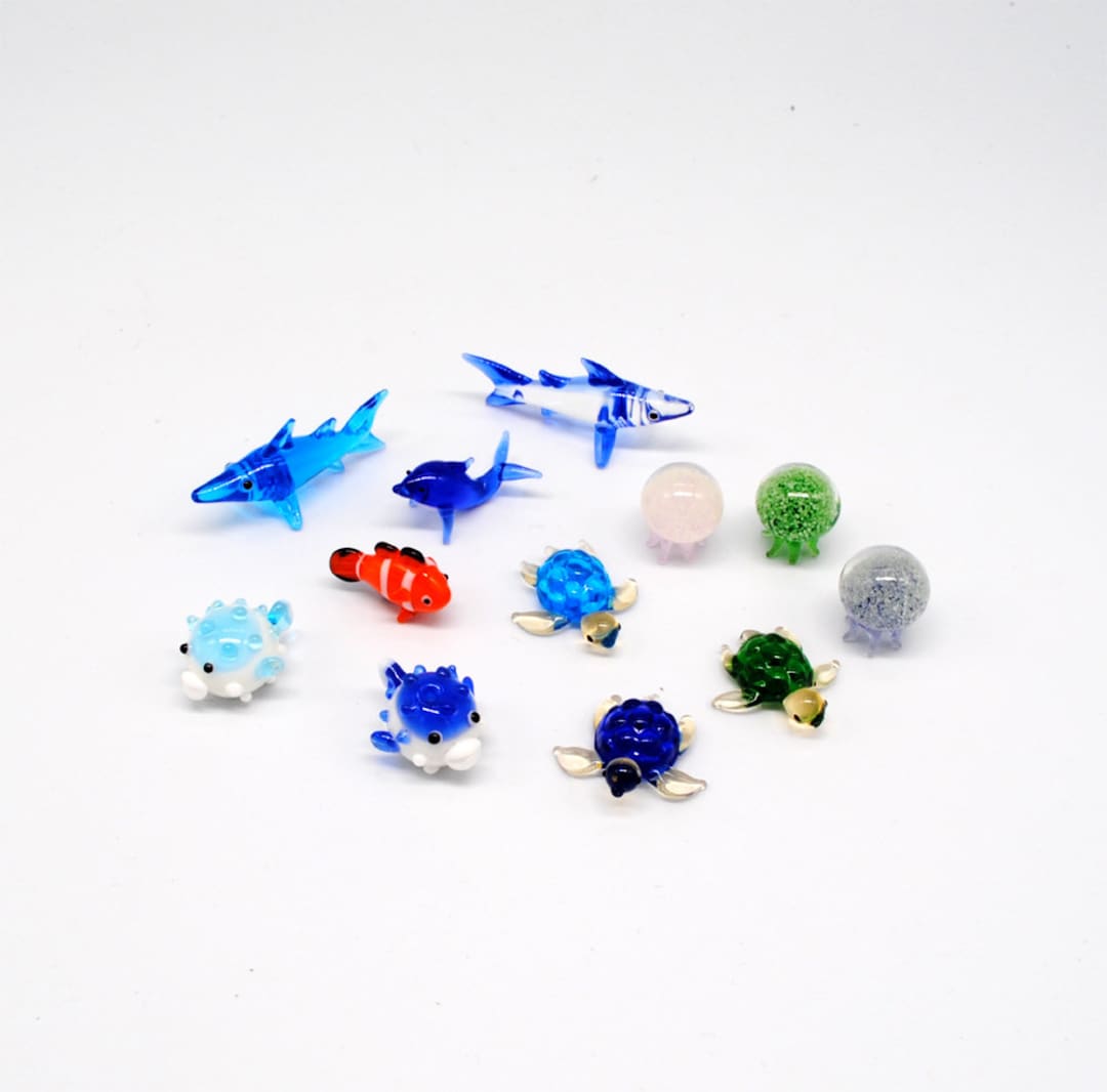 12 Miniature Sea Life Creatures - Etsy