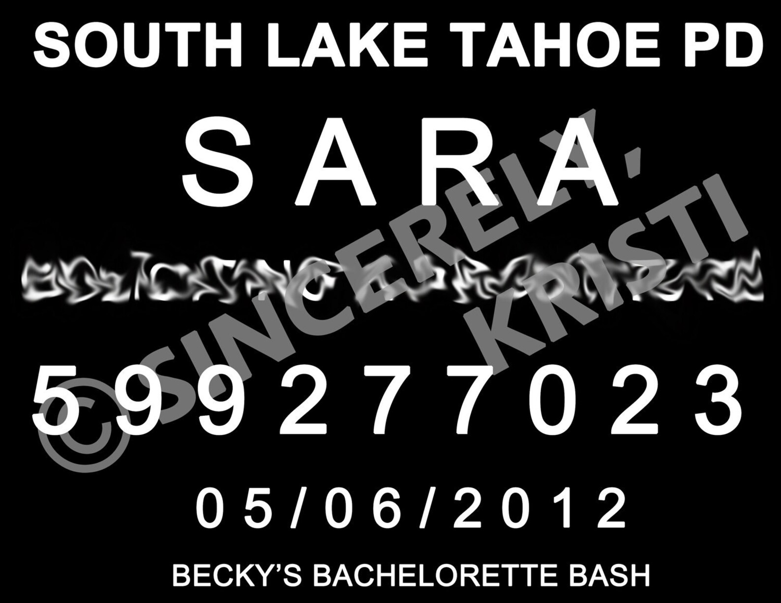 Photo Booth Prop Mug Shot / Mugshot Boards - Weddings, Bachelorette ...