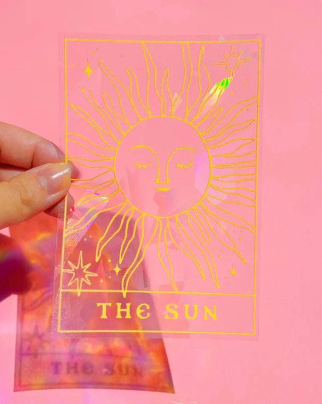 Sun Suncatcher Sticker, Prism Rainbow Window Sticker, Window Decal - Etsy