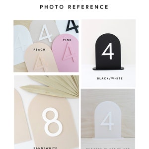 Half Arch Wedding Table Number Sign arch Table Number Wedding ...