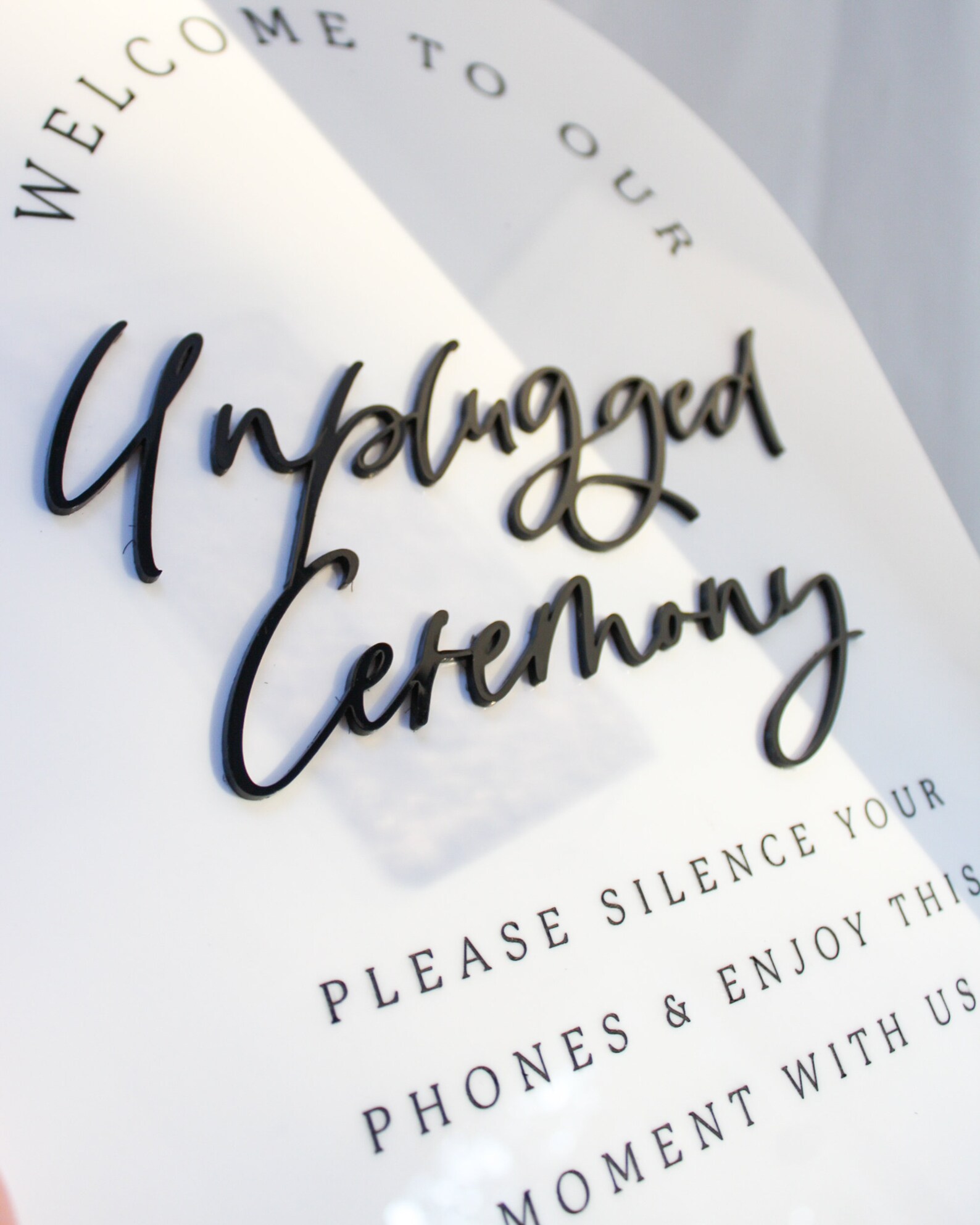 Unplugged Ceremony Sign Wedding Sign custom Sign - Etsy