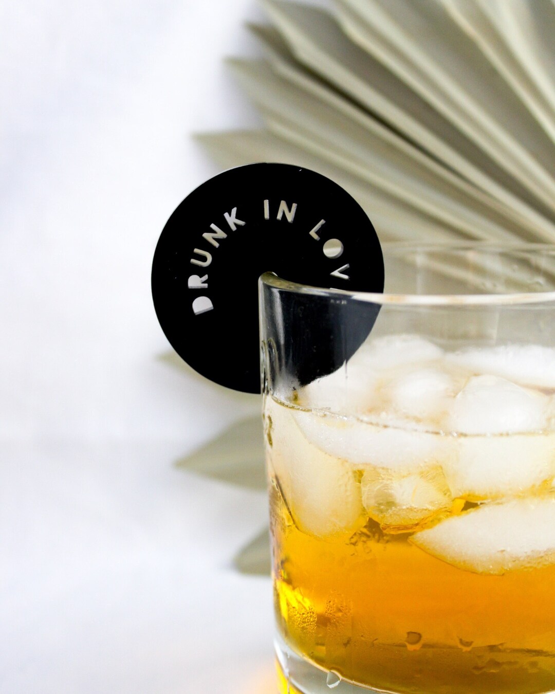 Acrylic Drink Tags: Circle Drink Hang, Wedding Favor - Etsy