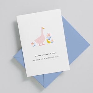 Mother's Day Duck Pun Card, Funny Mother's Day Greeting Card for Mom - Etsy