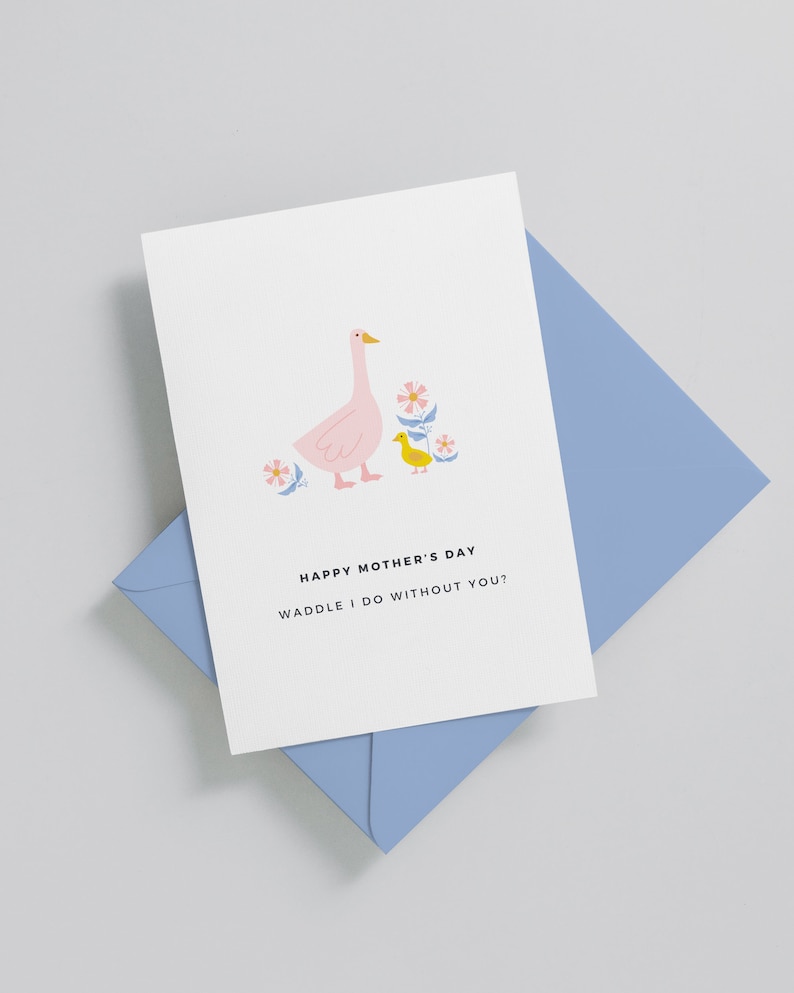 Mother's Day Duck Pun Card Funny Mother's Day - Etsy