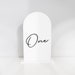 Half Arch Acrylic Table Numbers • matte • arched • Table Number Wedding ...