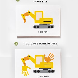 Father's Day Handprint Print, 1st Father's Day, Personalized DAD Gift ...