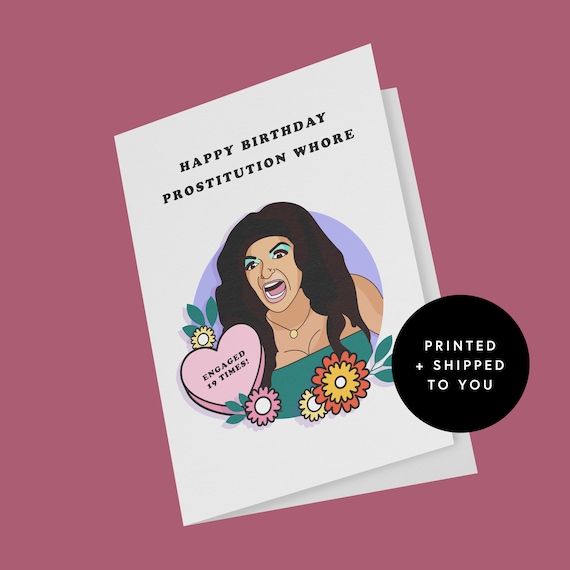 Paper & Party Supplies Paper Parody Greeting Card Prostitution Whore ...
