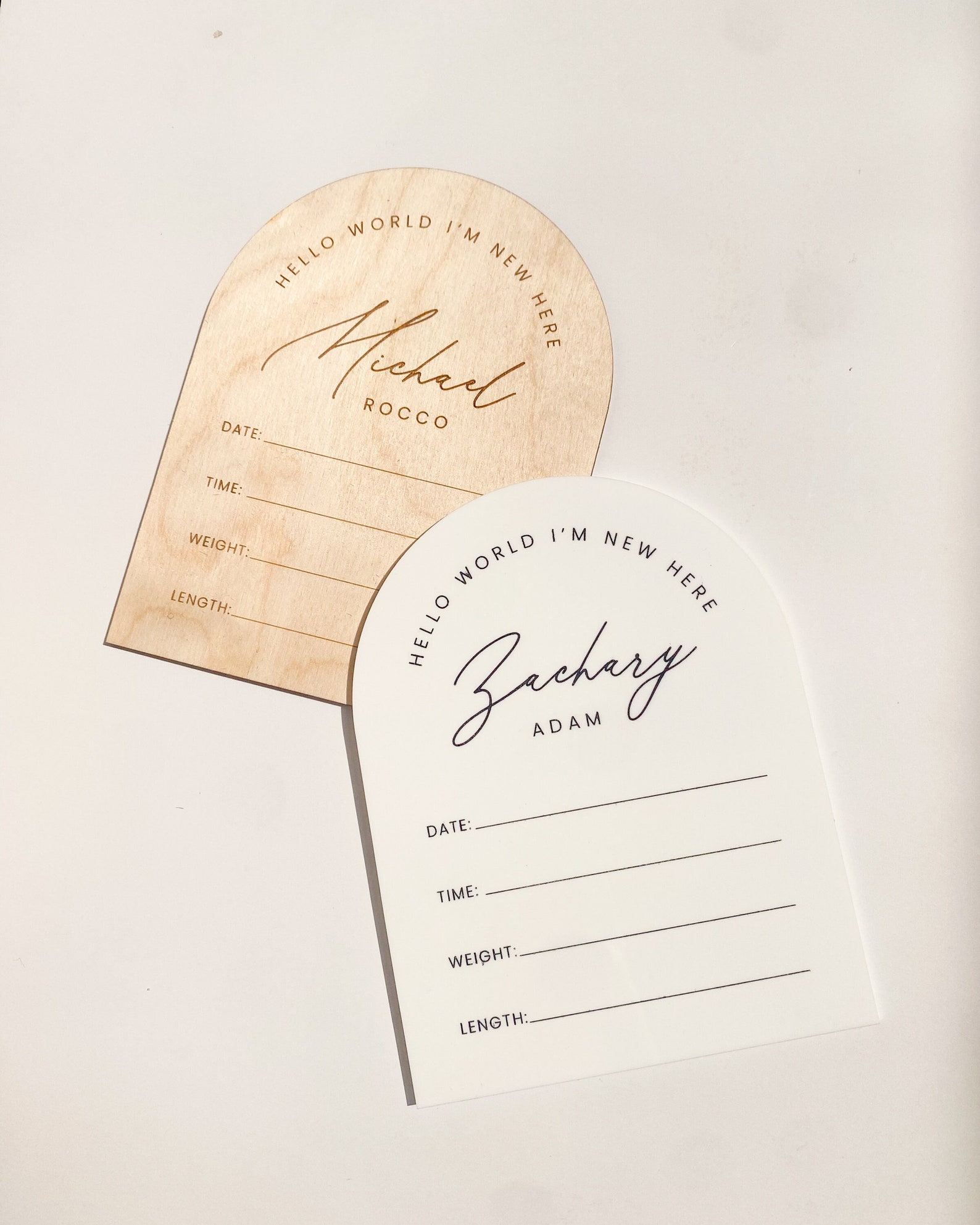 Baby Birth Announcement Sign With Birth Stats • I’m New Here • new Baby ...