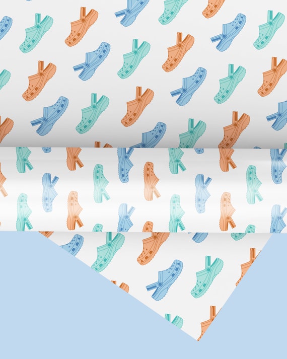 Crocs Father's Day Wrapping Paper Dad Style Crocs | Etsy