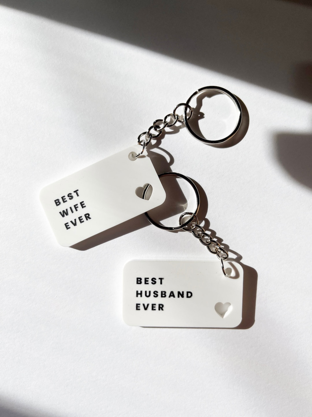 Personalized Acrylic Keychain: Engraved Love Note, Valentines Gift - Etsy