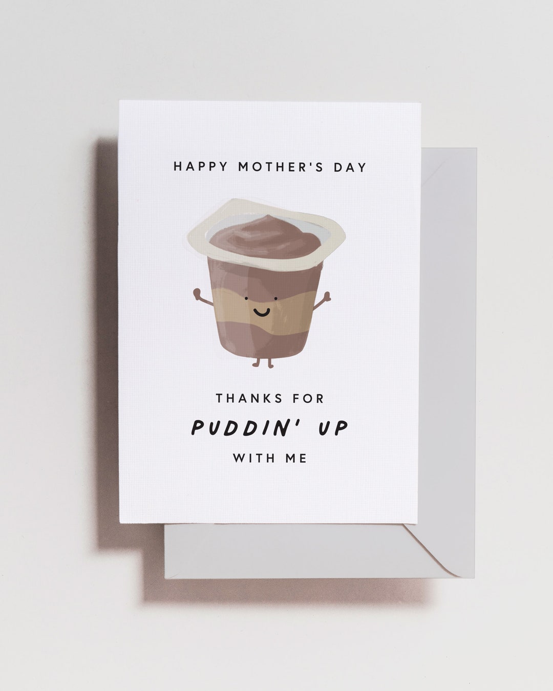 Pudding Pun Mother's Day Card, Funny Mother's Day Greeting Card for Mom ...