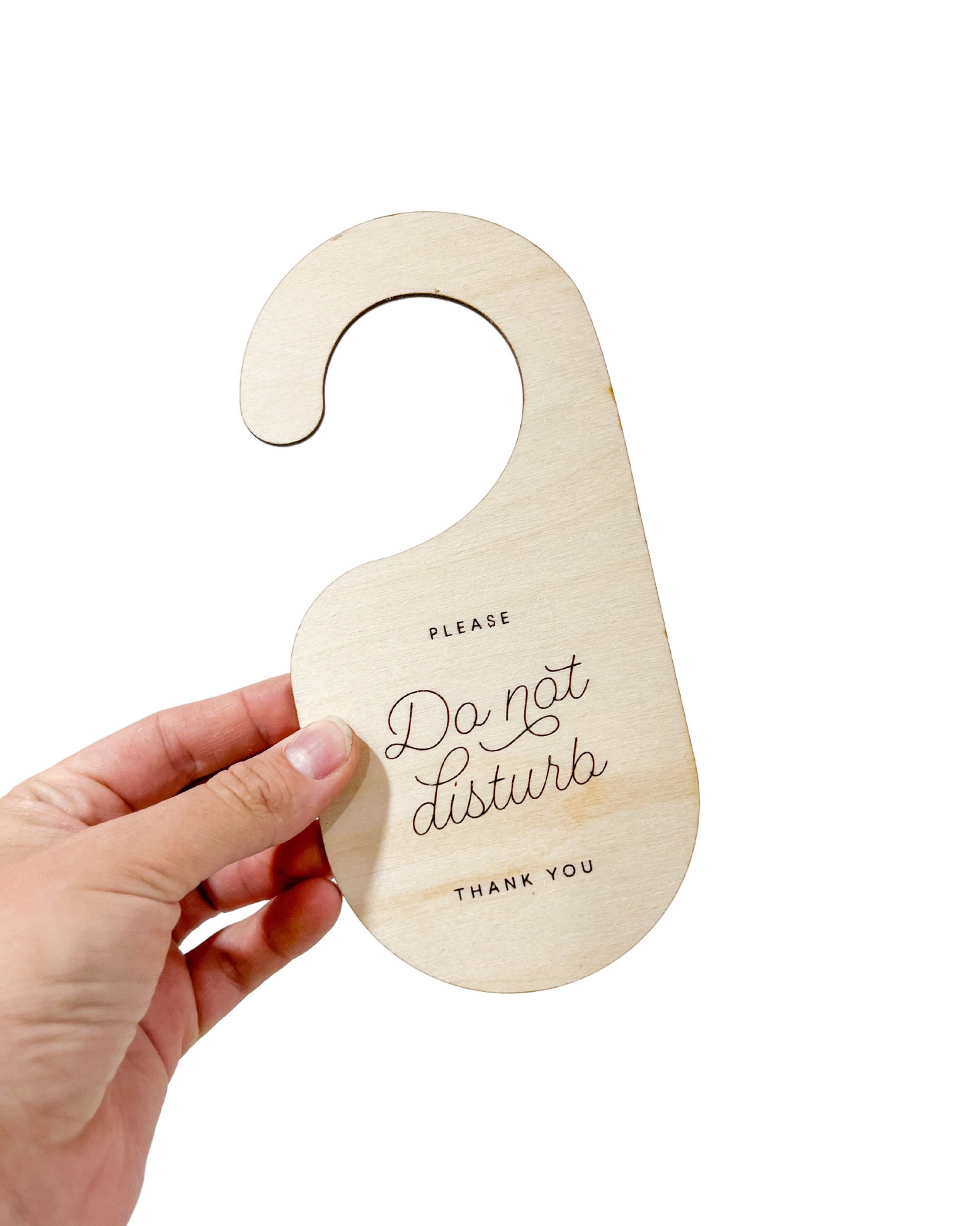 Simple Wood Do Not Disturb Door Hanger - Etsy