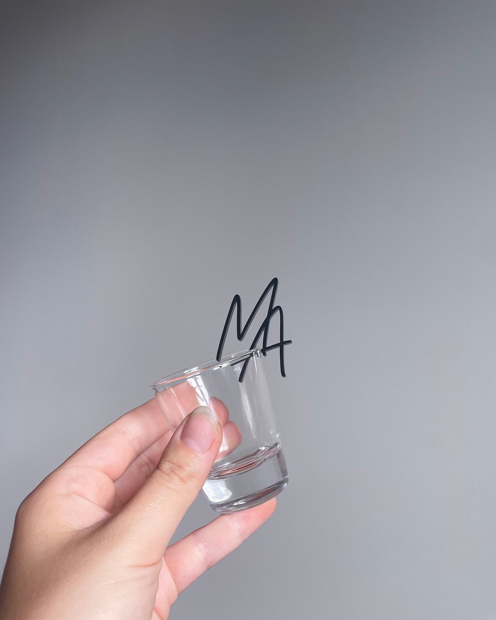 Acrylic Initial Drink Tags Marker Charm Custom Wedding - Etsy