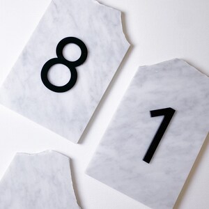 Marble Wedding Table Numbers stone Table Numbers Wedding Sign ...