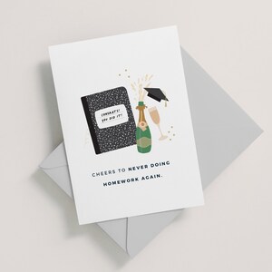 Funny Graduation Card - A Toast to You - Congrats Pun - Pun Card ...