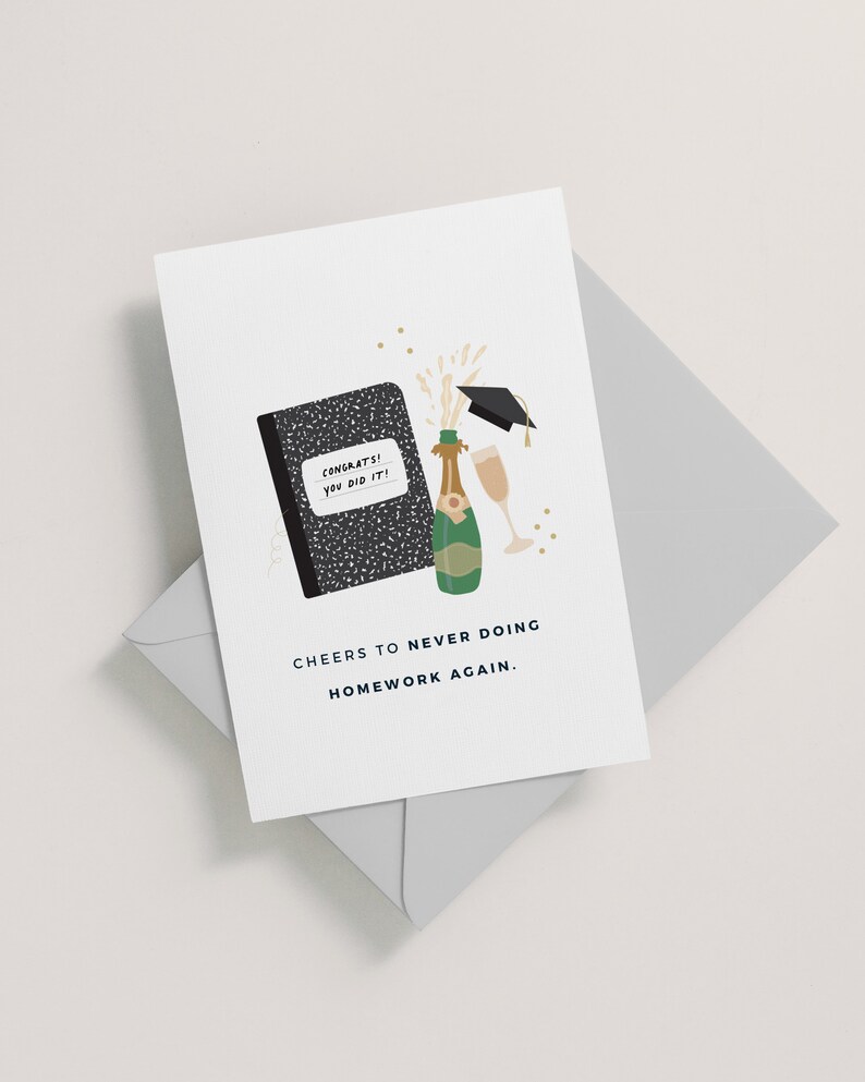 Funny Graduation Card A Toast to You Congrats Pun Pun - Etsy