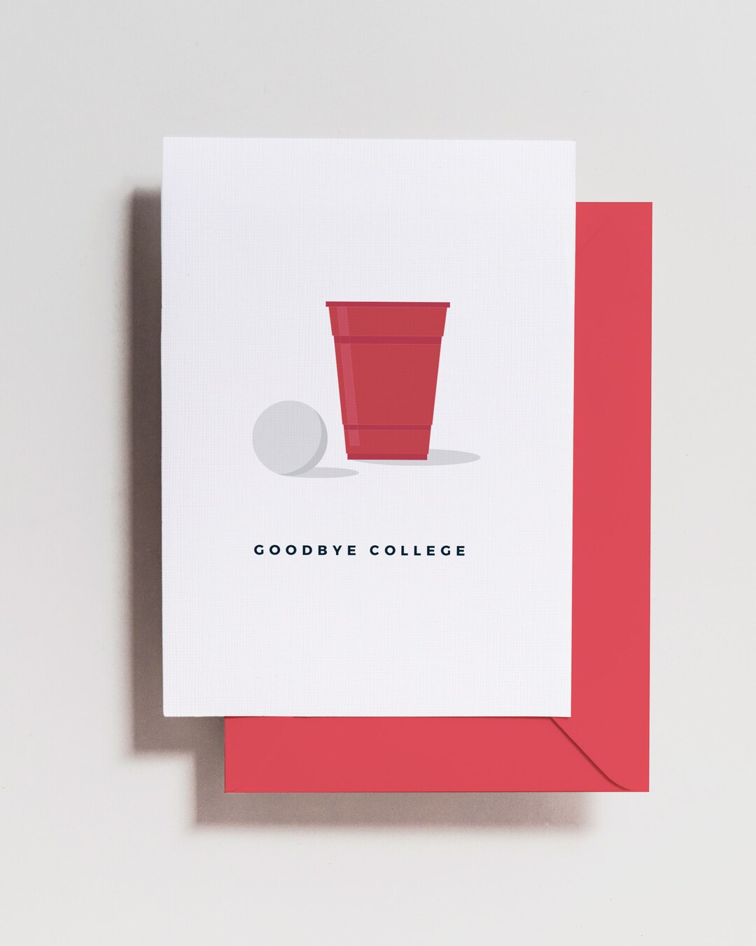 Funny Graduation Card - Beer Pong - Congrats - Alcohol Card ...