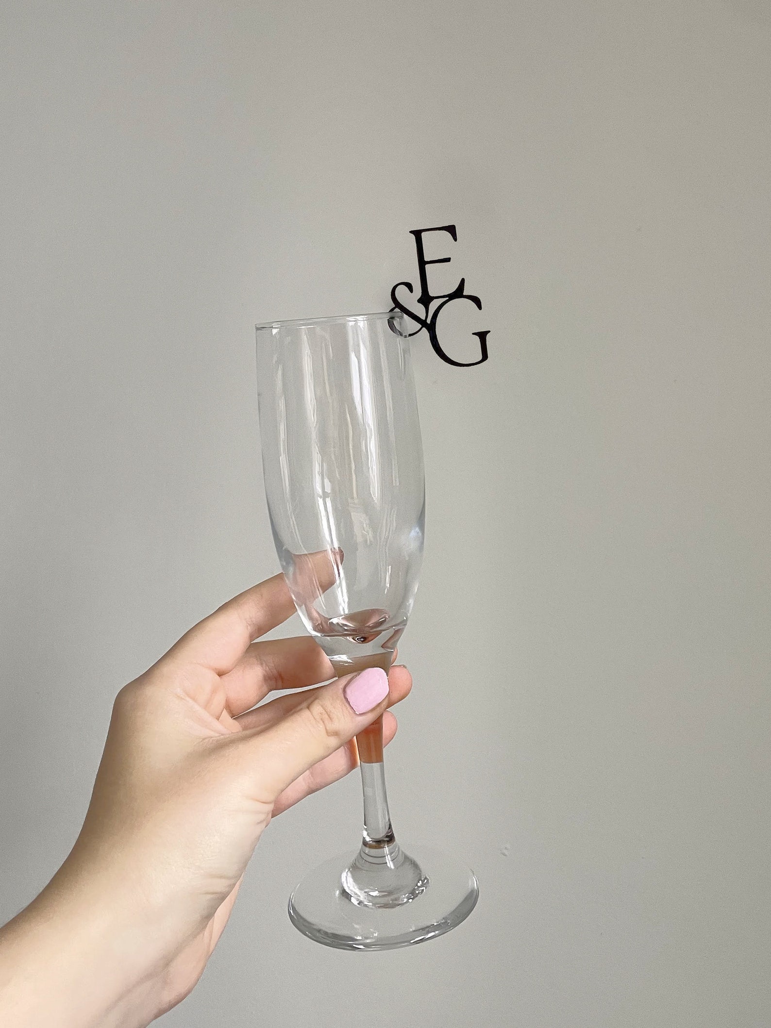 Acrylic Initial Drink Tags Marker Charm Custom Wedding - Etsy