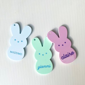 Peep Name Tag, Easter Basket Peep Tag, Easter Bunny Name Tag, Custom ...