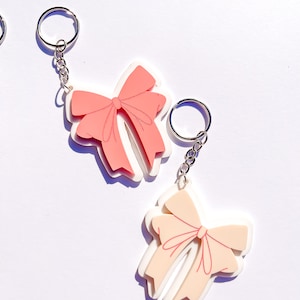 Coquette Bow Keychain | Bow Keychain | Valentine's Day Gift | for Her ...
