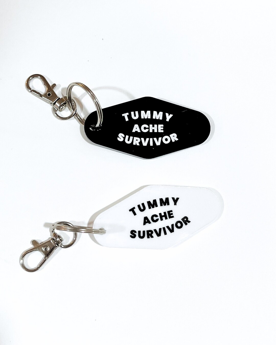 Tummy Ache Survivor Keychain, Cute Keychain, Keychain Wristlet, IBS, My ...