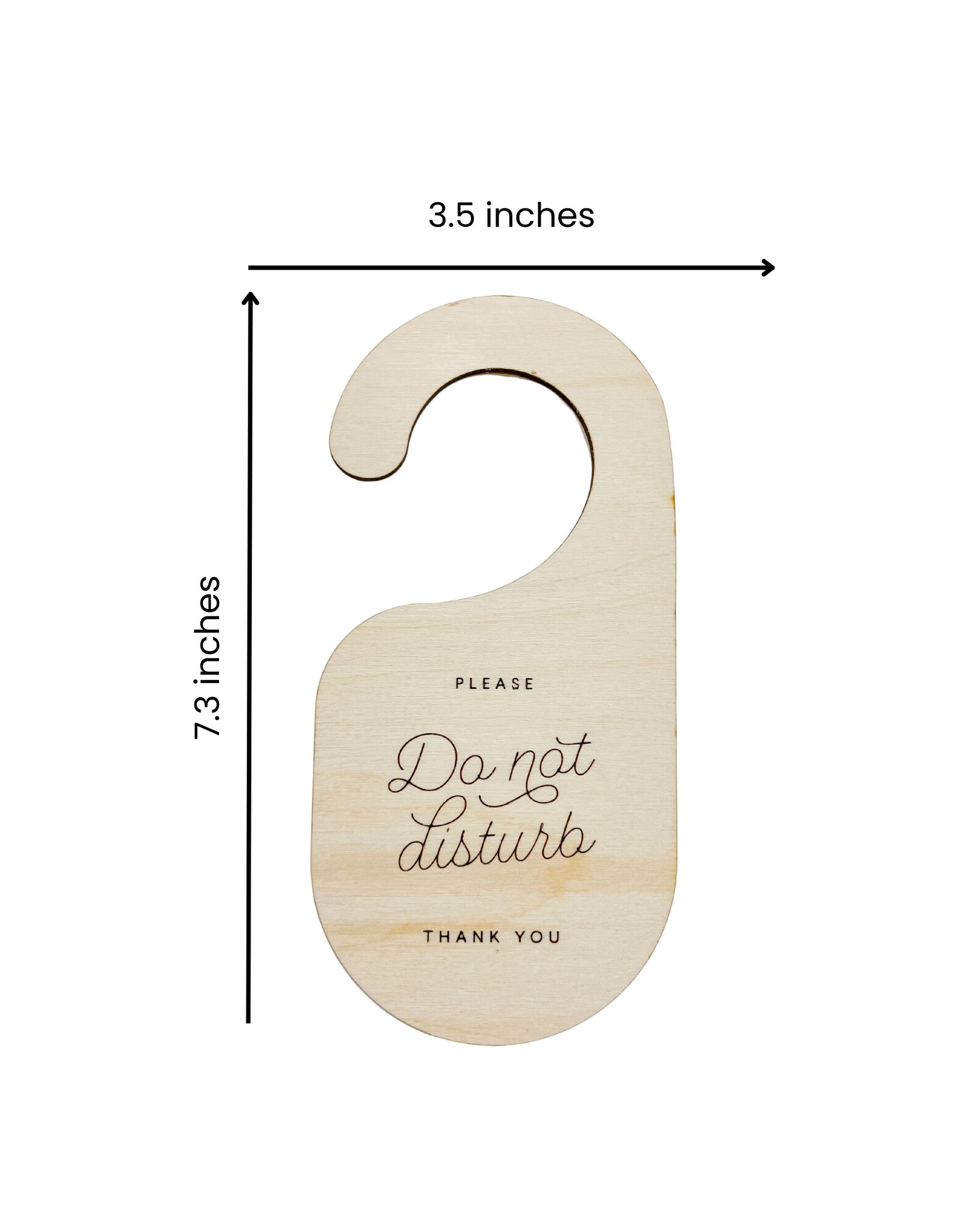 Simple Wood Do Not Disturb Door Hanger - Etsy