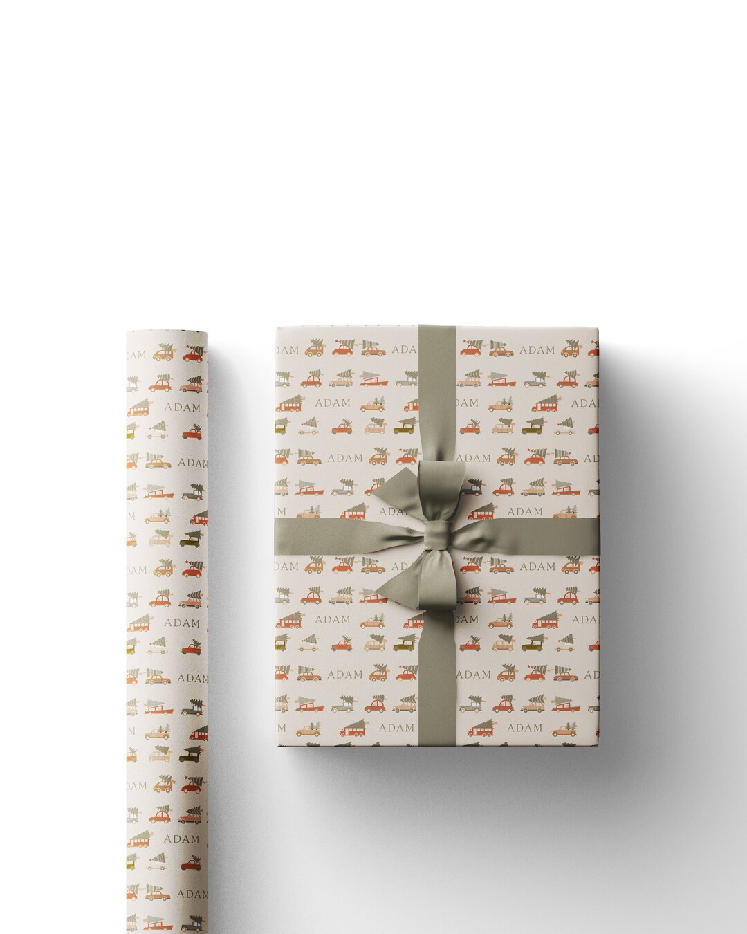 Custom Name Wrapping Paper custom Vintage Truck Wrapping Paper ...