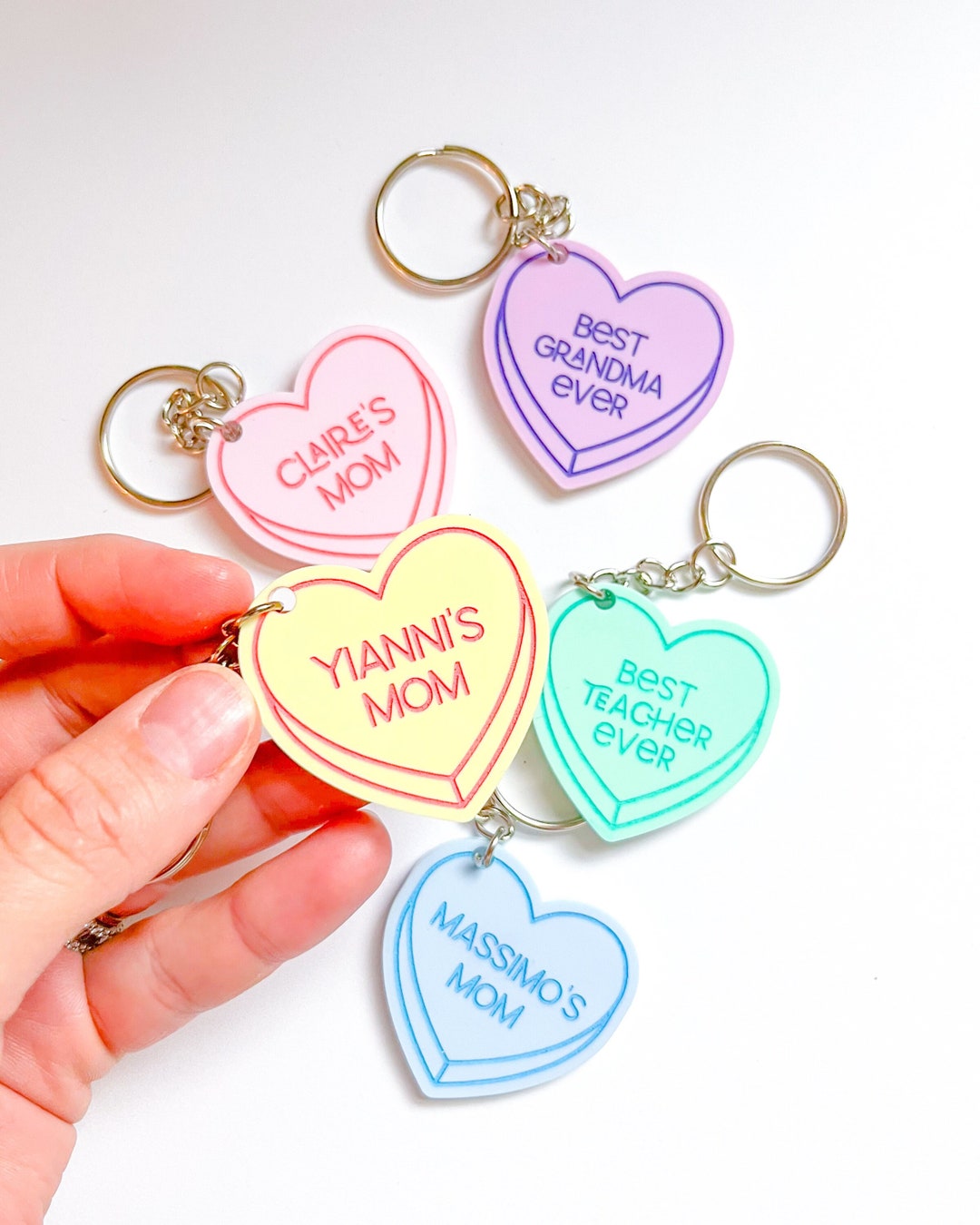 Custom Sweetheart Keychain: Personalized Valentine's Gift - Etsy