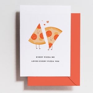 Funny Valentine's Day Card - Anniversary Card - LOVE Pizza Pun Food ...