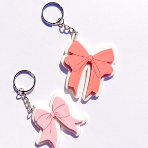 Coquette Bow Keychain | Bow Keychain | Valentine's Day Gift | for Her ...