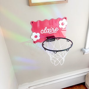 Custom Basketball Hoop Wavy Decor Kid's Room Decor Gift - Etsy