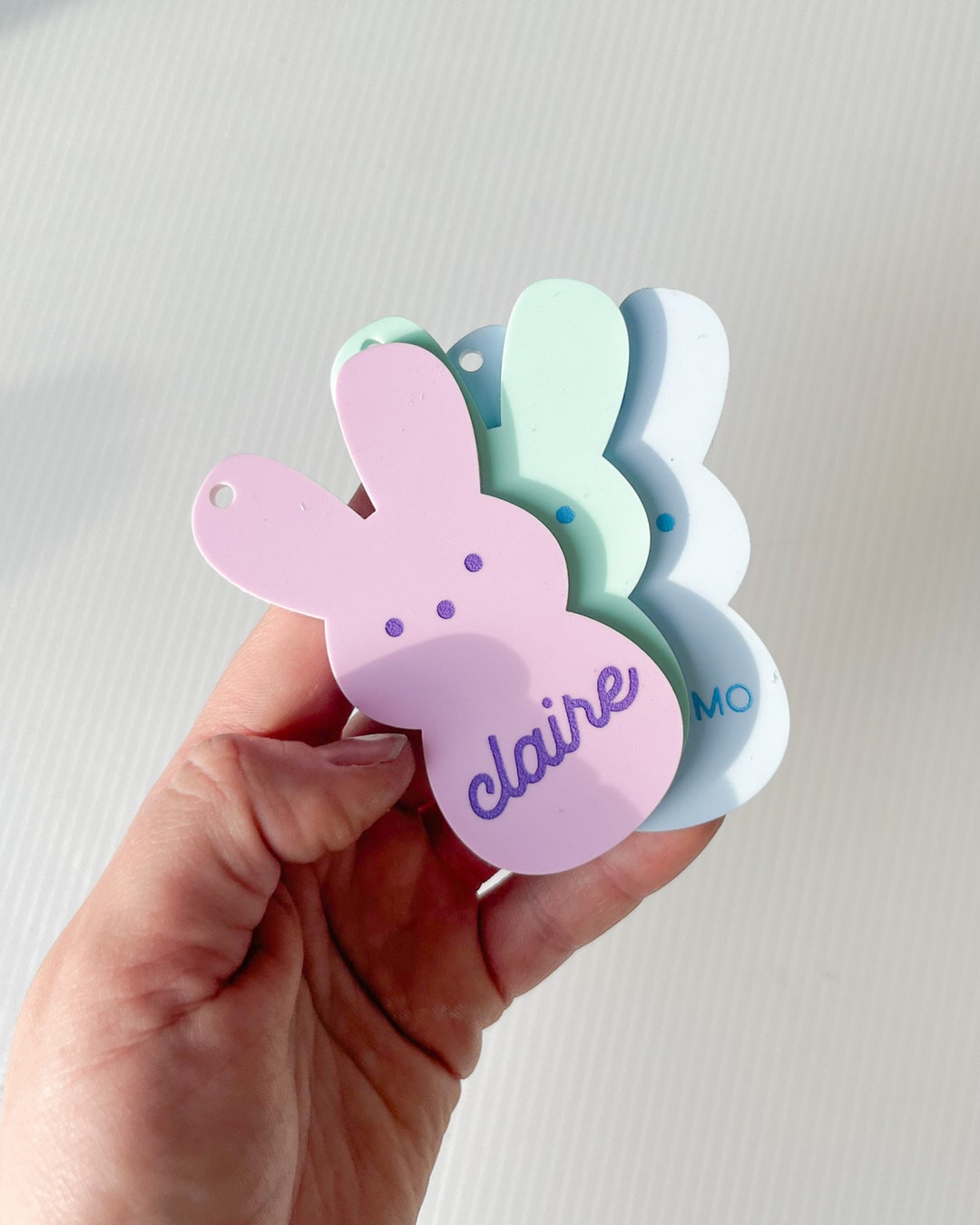 Peep Name Tag, Easter Basket Peep Tag, Easter Bunny Name Tag, Custom ...