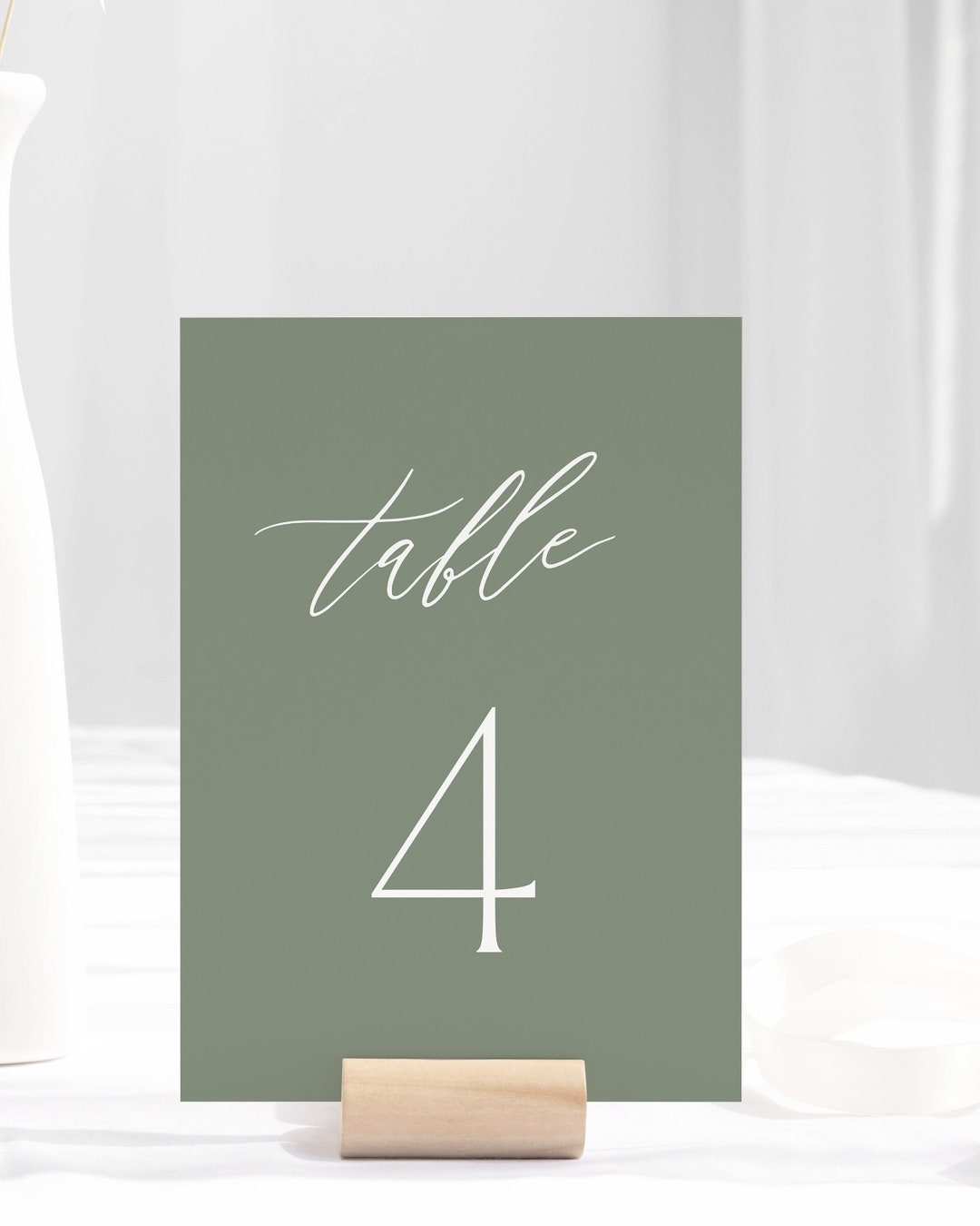 Table Numbers, Simple Table Numbers, Wedding Table Numbers, Editable ...