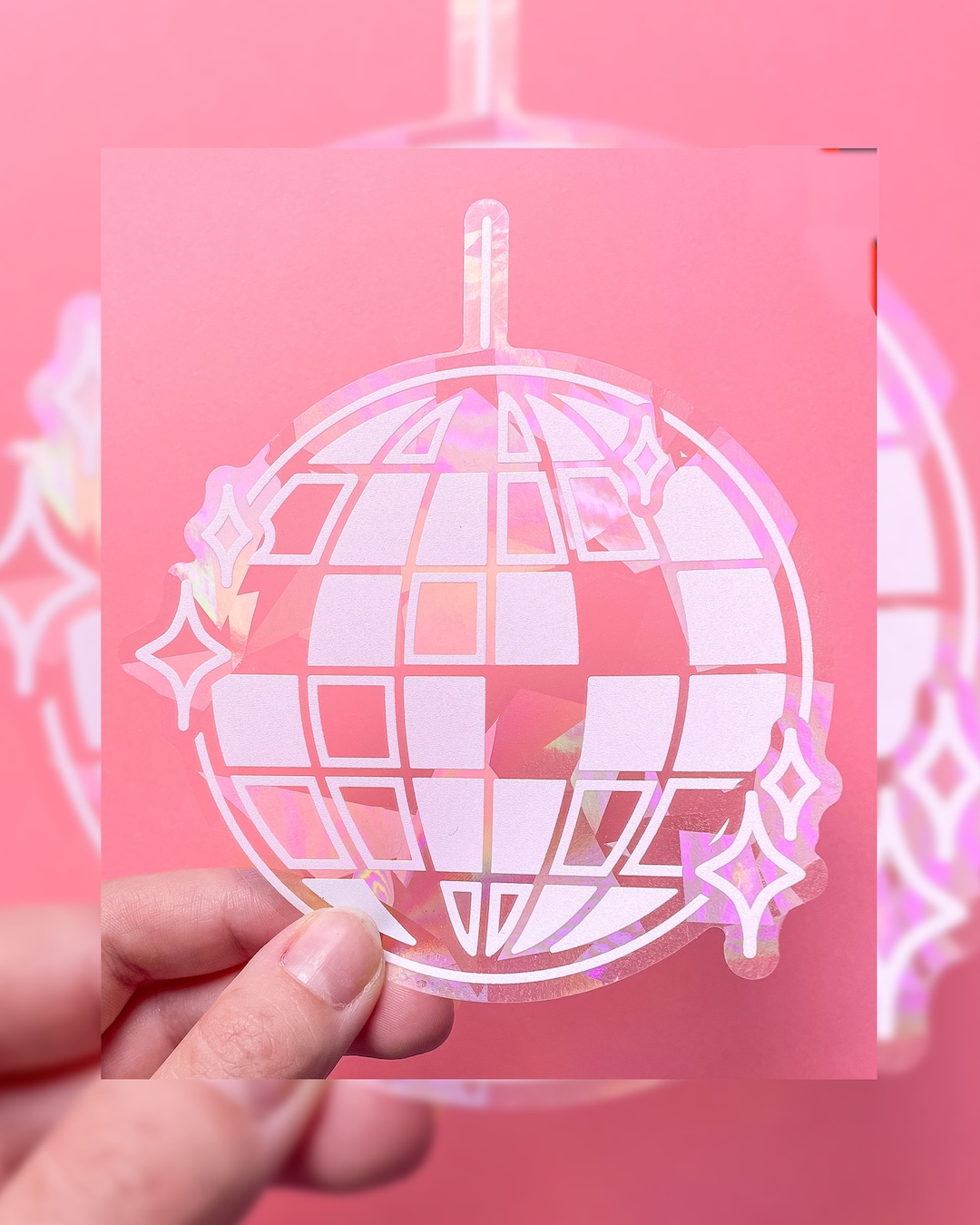 Suncatcher Sticker Disco Ball Sticker, Prism Rainbow Window Sticker ...
