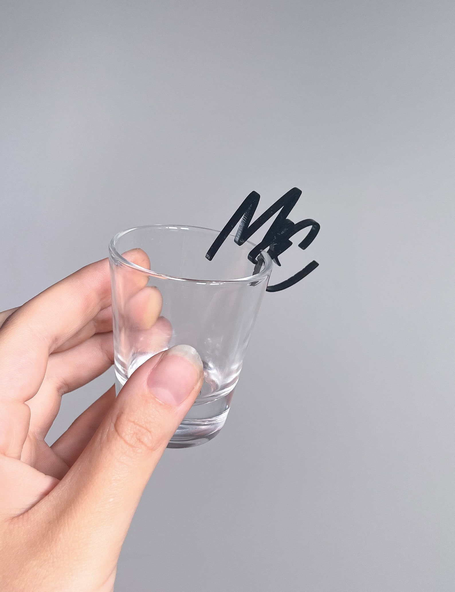 Acrylic Initial Drink Tags Marker Charm Custom Wedding - Etsy