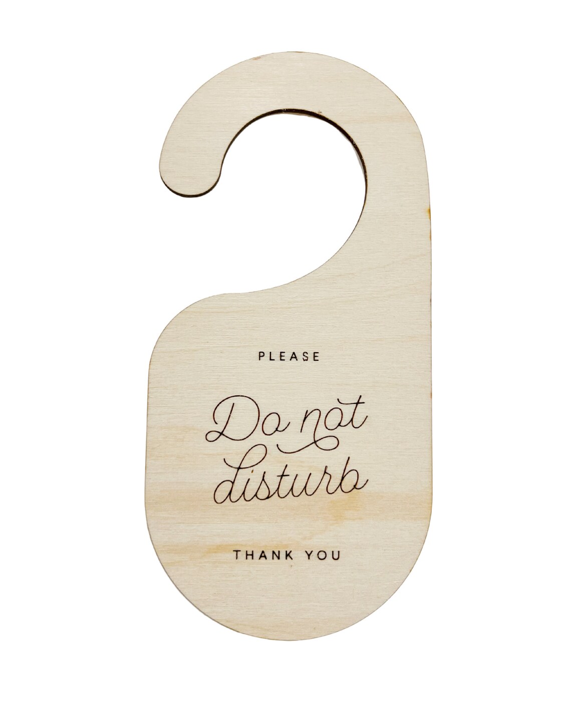 Simple Wood Do Not Disturb Door Hanger - Etsy
