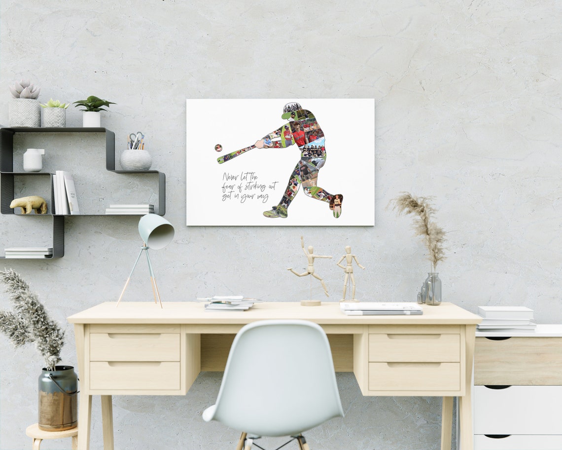 Baseball Batter Collage Custom Baseball Coach Gifts - Etsy