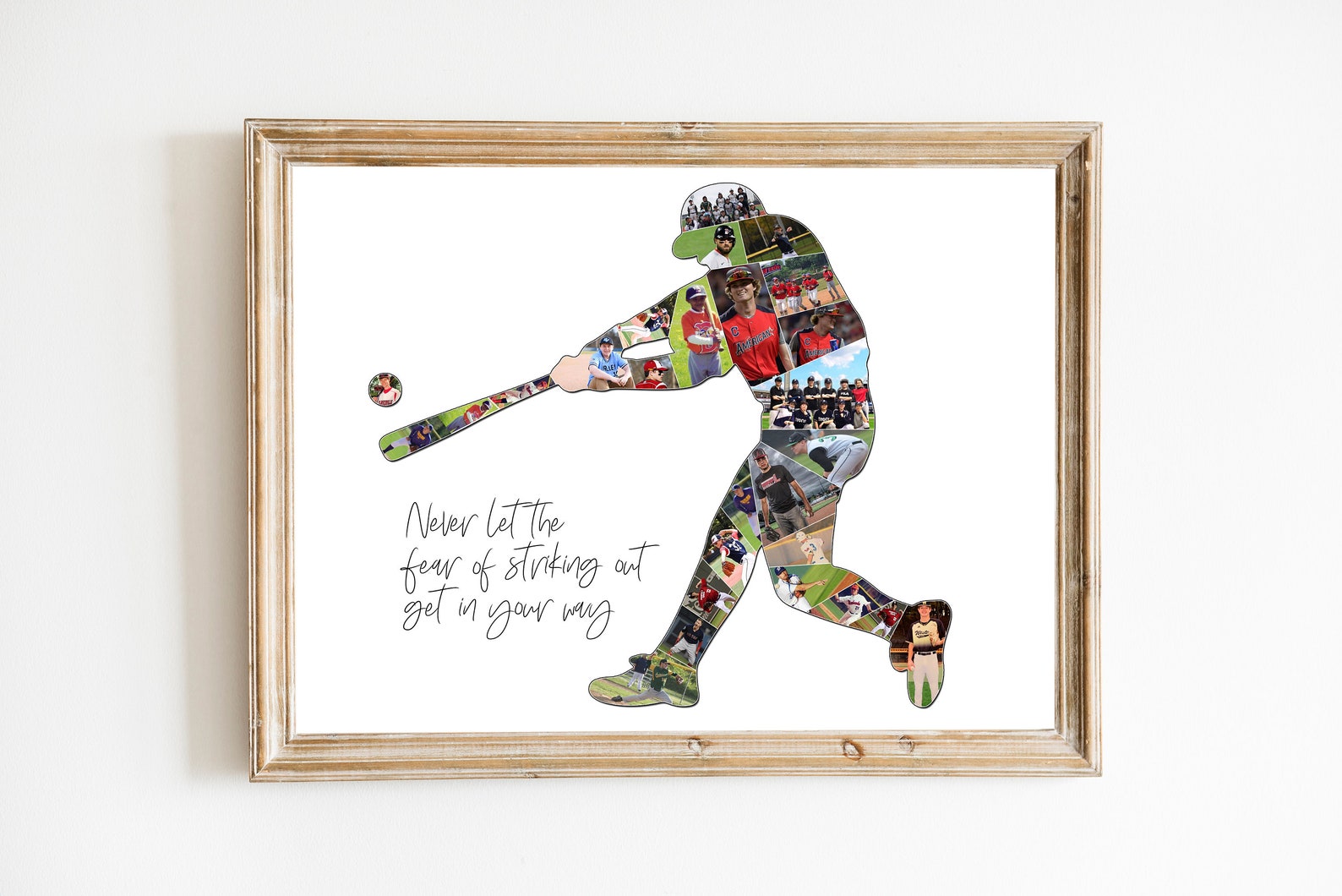Baseball Batter Collage Custom Baseball Coach Gifts - Etsy
