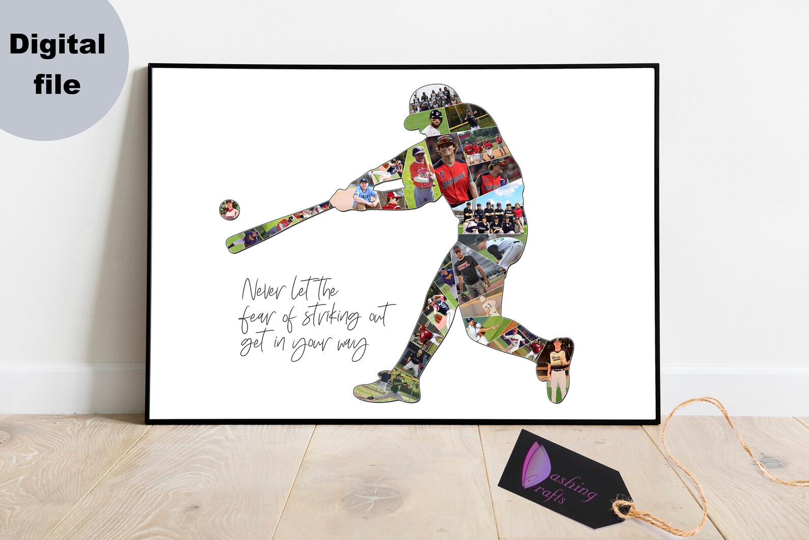 Baseball Batter Collage Custom Baseball Coach Gifts - Etsy
