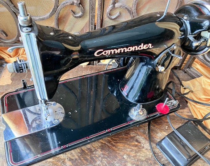 Black Japanese Fully Serviced Straight to Zigzag Stitch Sewing Machine ...