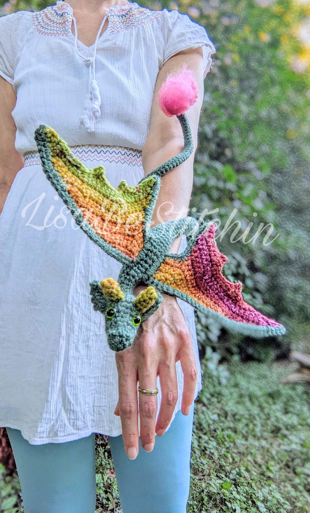 Wearable Wrap Dragon Crochet PATTERN - Etsy New Zealand