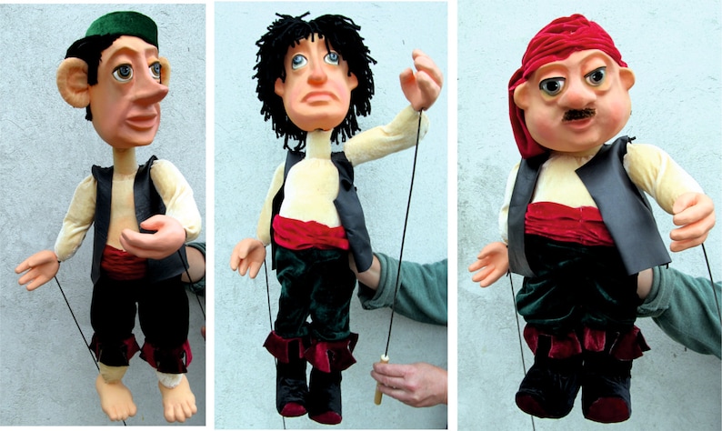 Rod Professional Puppet. Town Musicians of Bremen Puppets. Unique ...