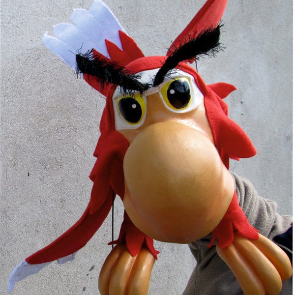 Aladdins Iago Puppet - Etsy Australia