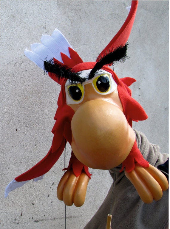 Iago Aladdin Red Hand Puppet - Etsy