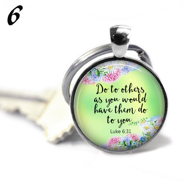 Inspirational key chain Bible verse Keychain Unique gifts | Etsy